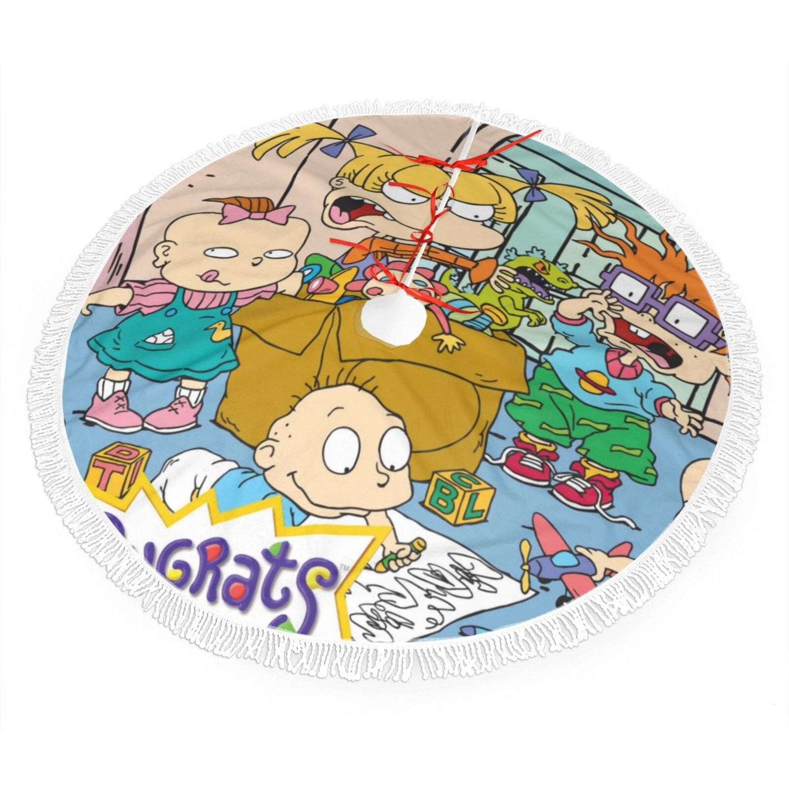 Rugrats Christmas Tree Skirt, Xmas Tree Skirts Mat 30" for Indoor ...