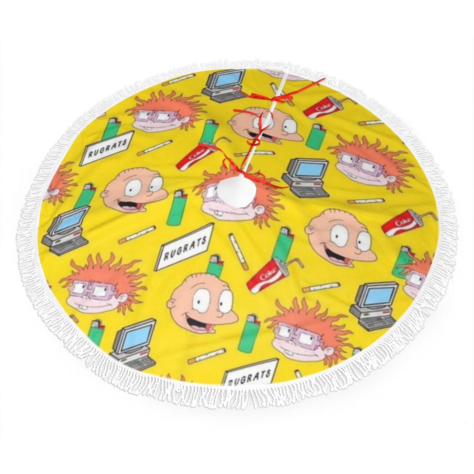 Rugrats Christmas Tree Skirt, Xmas Tree Skirts Mat 36" for Indoor ...