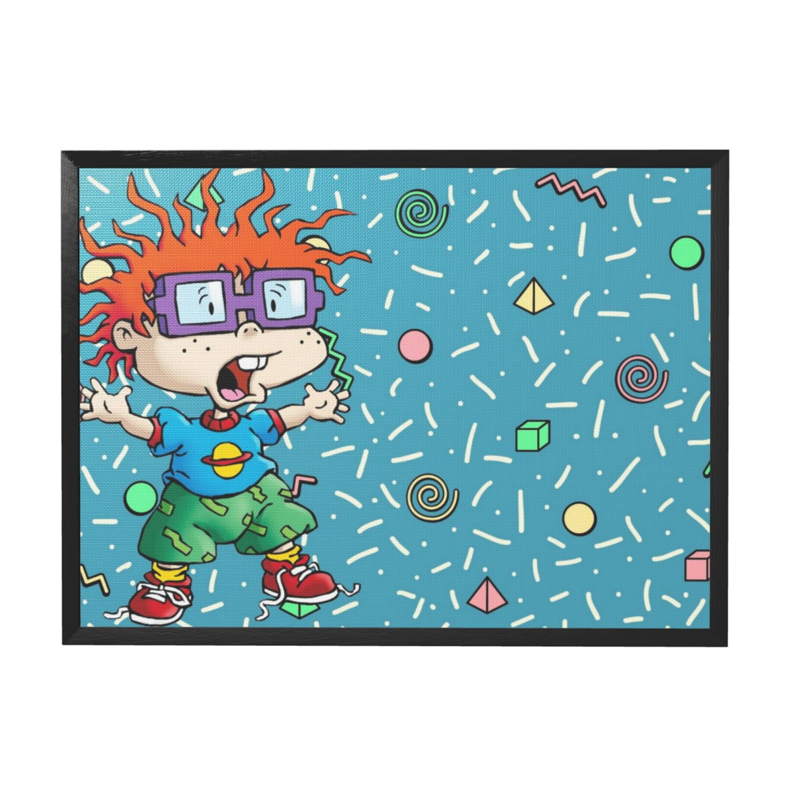 Rugrats Chuckie Decorative Painting Black Frame Canvas Decor Wall ...