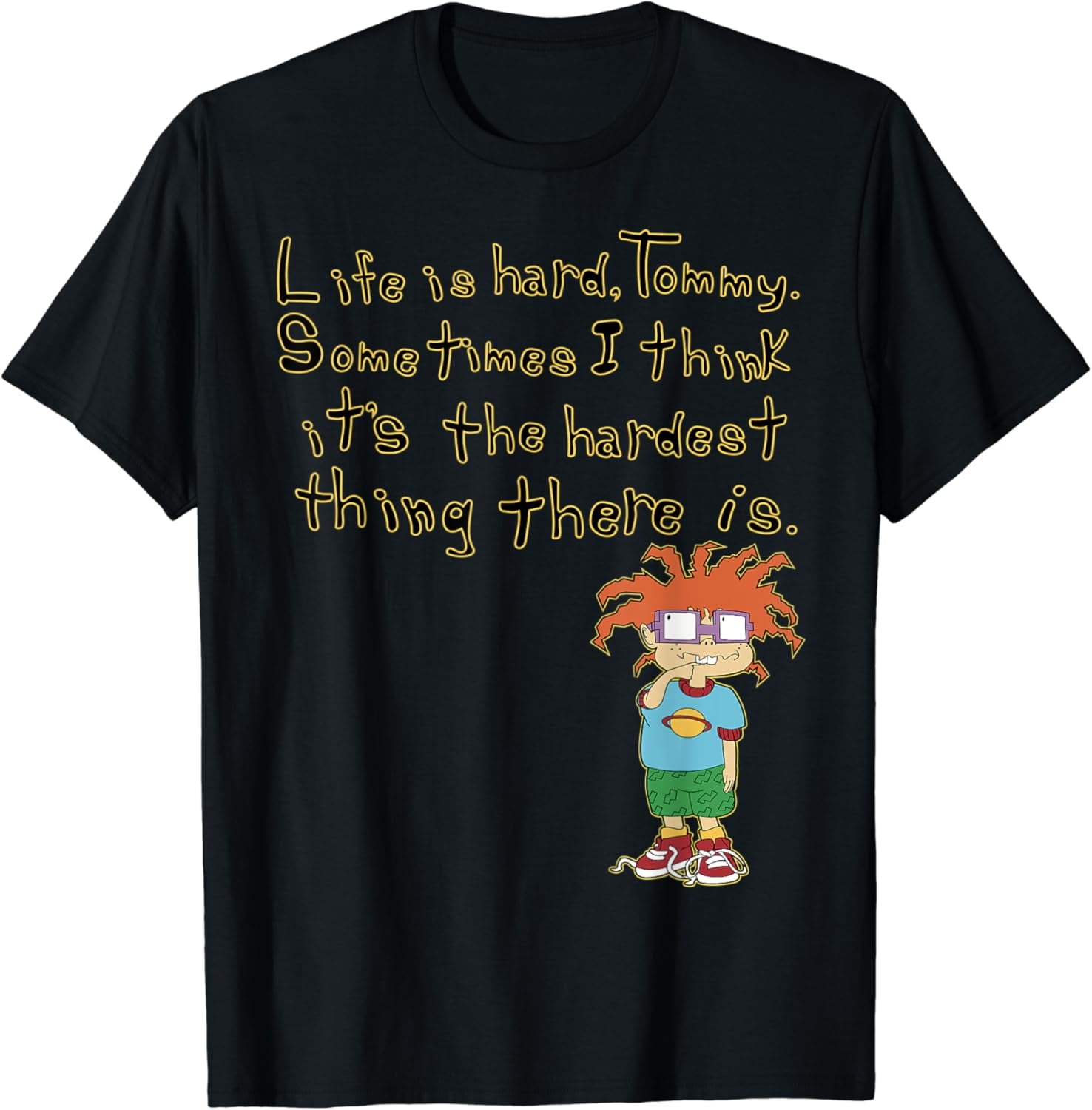 Rugrats - Chuckie Â€Œlife Is Hard, Tommyâ€ Rugrats T-Shirt Unisex S-5XL ...