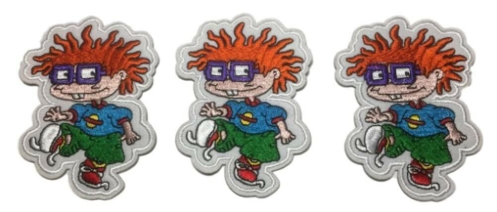 Rugrats Chucky 3 1/2" Tall Embroidered Patch Set of 3 Patches - Walmart.com