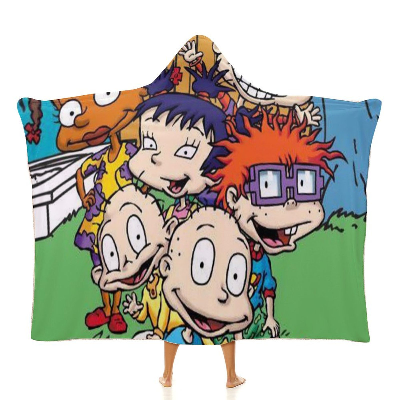 Rugrats Cloak Hooded Blanket Soft Wearable Blanket Hoodie Throw Cape ...