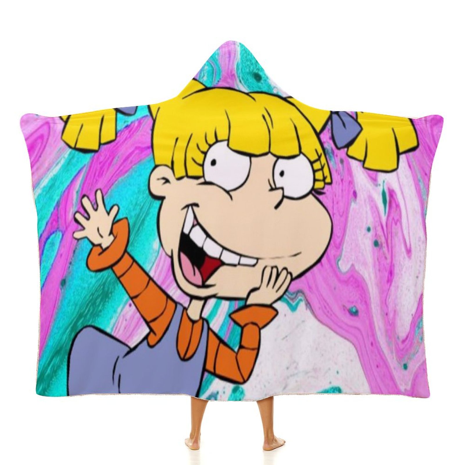 Rugrats Cloak Hooded Blanket Soft Wearable Blanket Hoodie Throw Cape ...