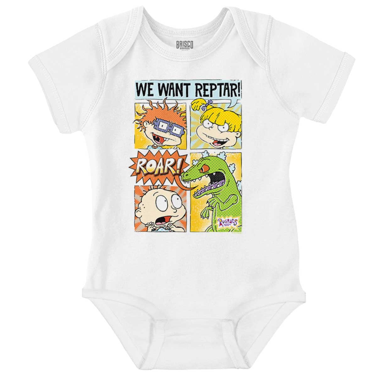 Rugrats Comic Strip We Want Reptar Romper Boys or Girls Infant Baby ...