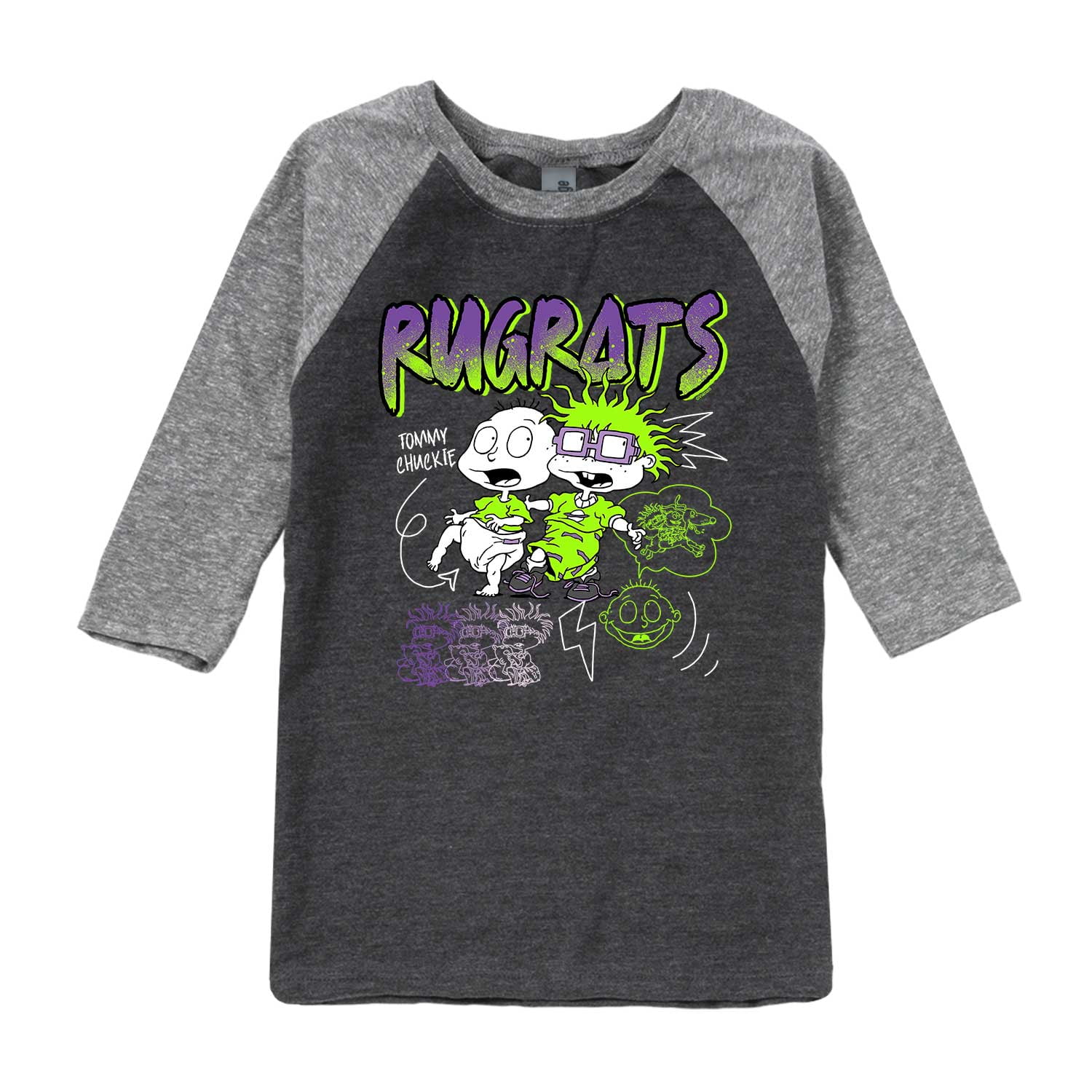 Rugrats - Doodle - Toddler And Youth Raglan Graphic T-Shirt - Walmart.com