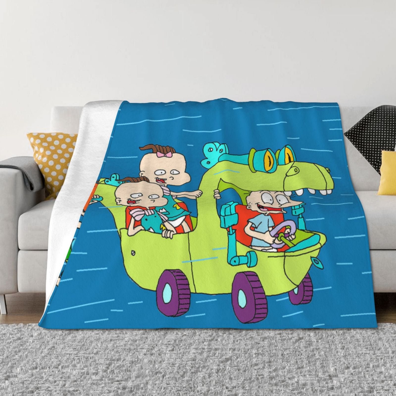Rugrats Fun Blanket Cozy Soft Fleece Flannel Bed Blanket All Season ...
