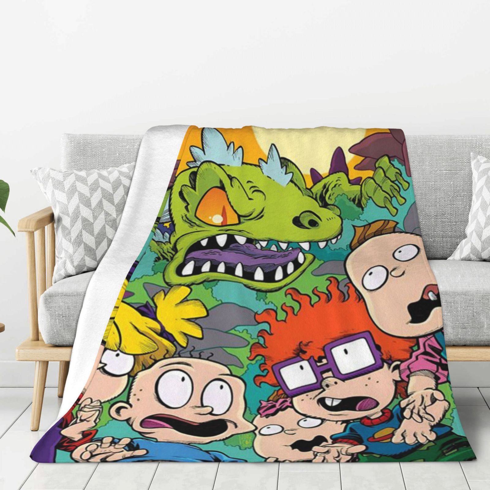 Rugrats Fun Blanket Cozy Soft Fleece Flannel Bed Blanket All Season ...