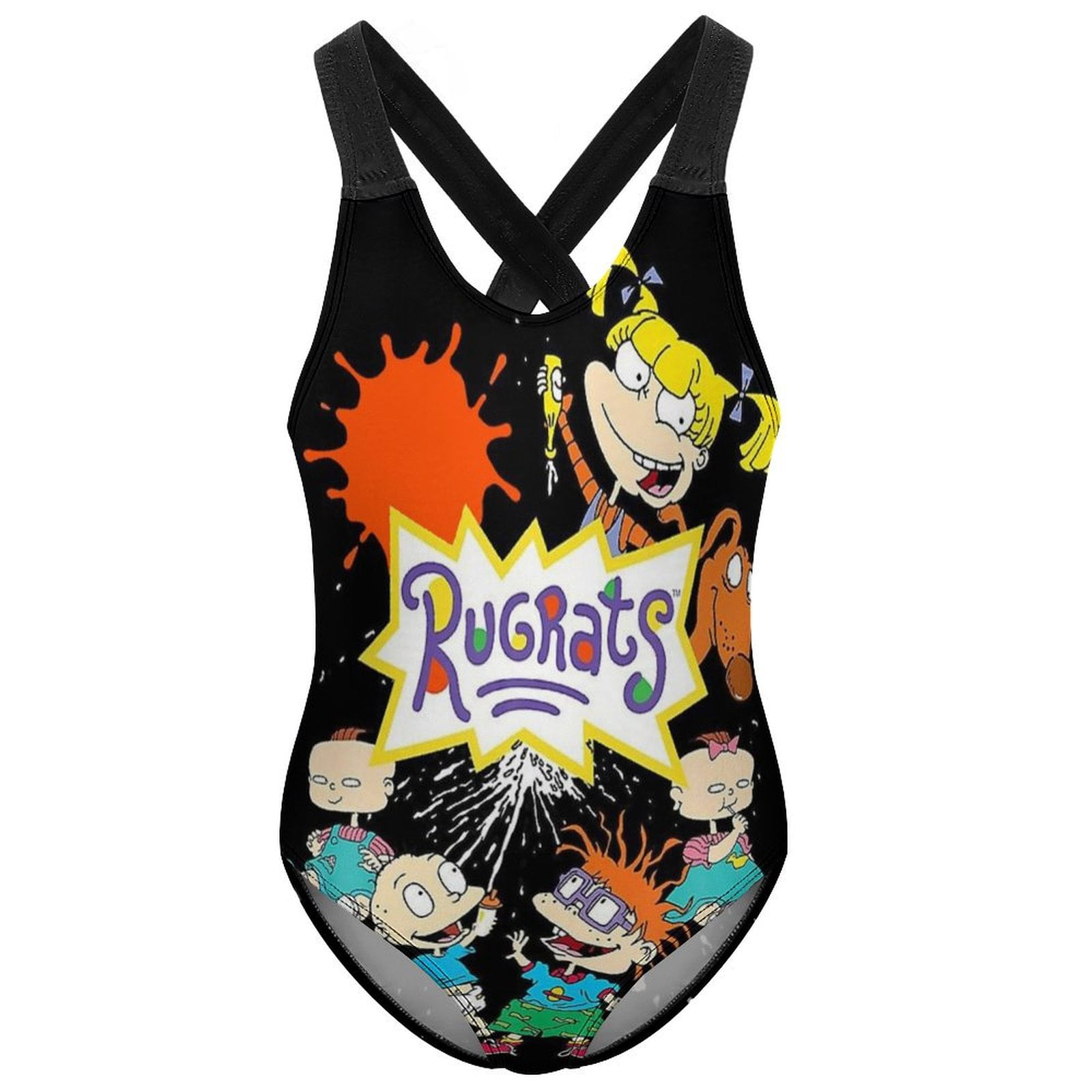 Rugrats Girls Swimwear Cartoon Cross Shoulder Swimsuit Bathing Suits ...