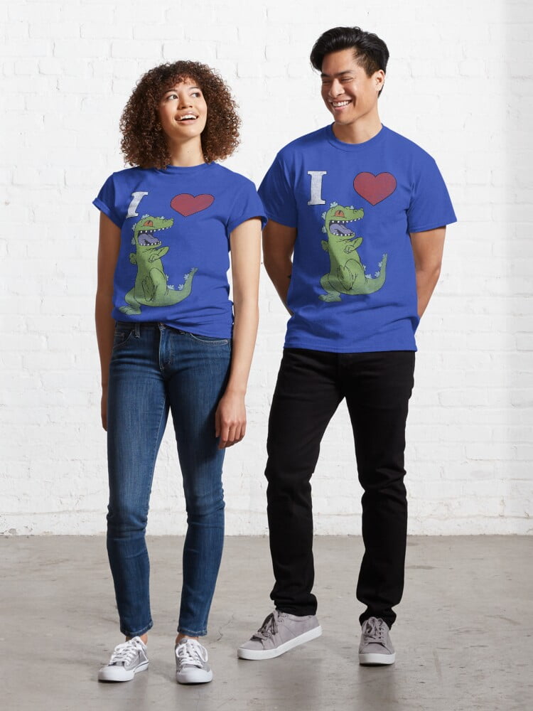 Rugrats I Love Reptar Distressed Heart Poster Classic T-Shirt - Walmart.com