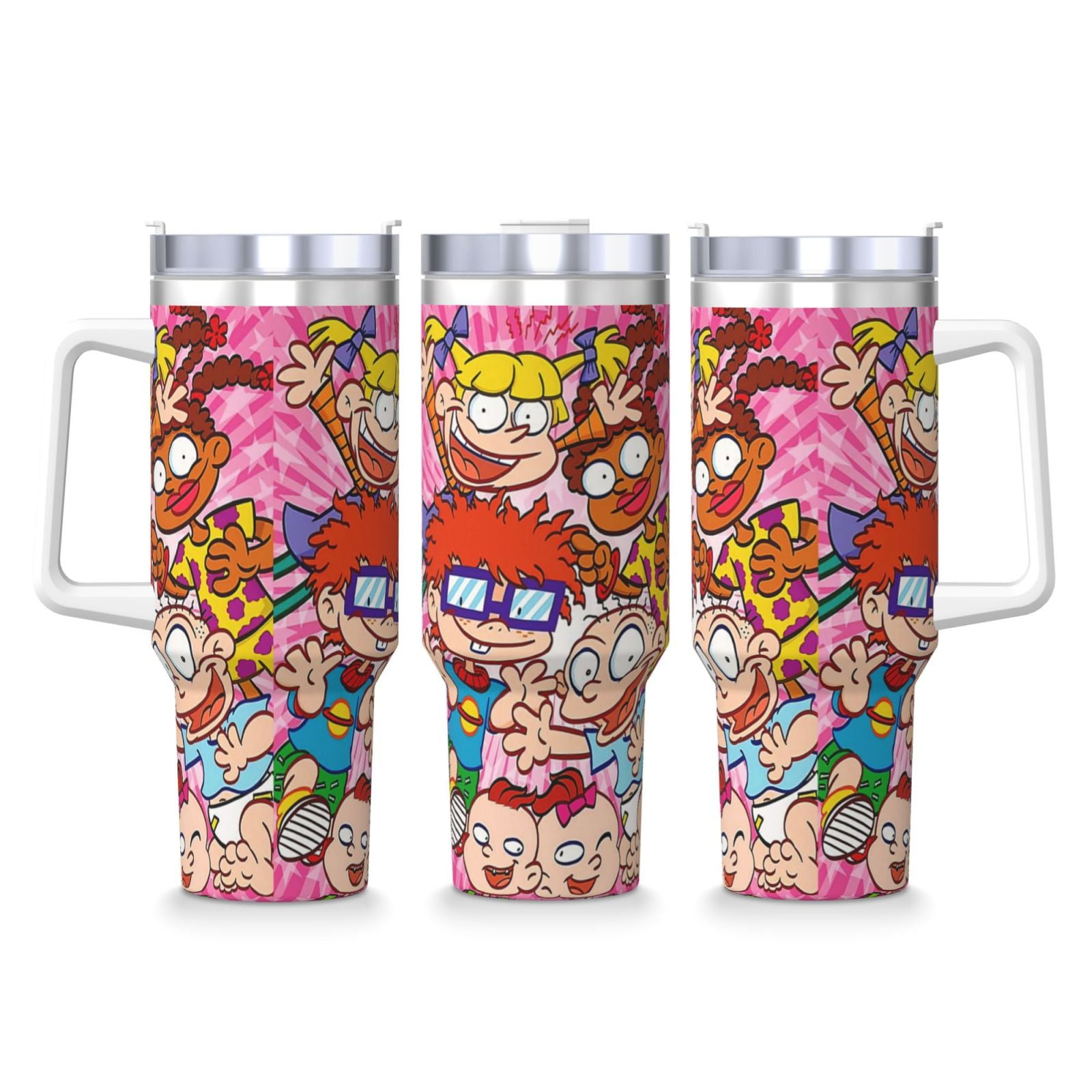 Rugrats Insulated Stainless Steel Hot/Cold Coffee Cup 40oz Ice Bully ...