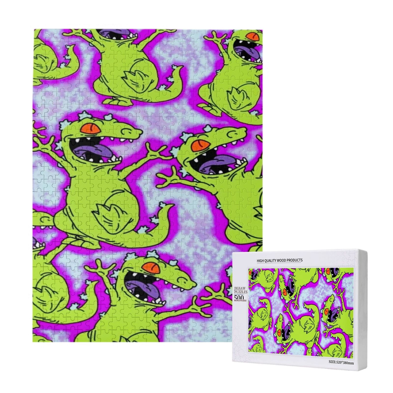 Rugrats Jigsaw Puzzle for Kids Adults 1000 Piece Challenging Wooden ...