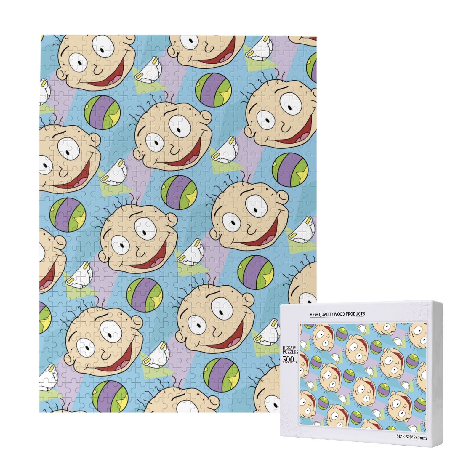Rugrats Jigsaw Puzzle for Kids Adults 1000 Piece Challenging Wooden ...