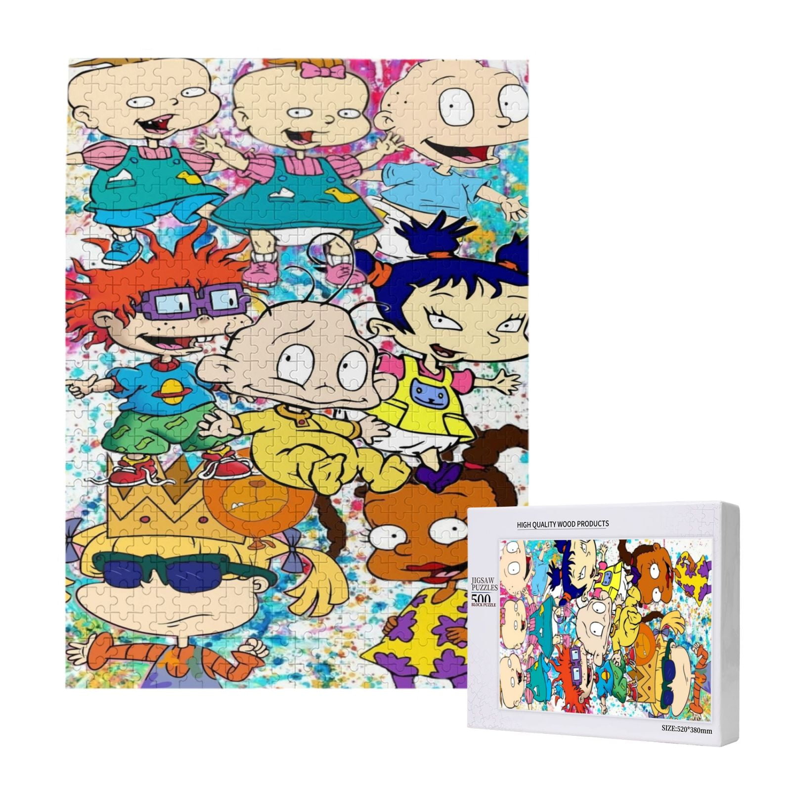 Rugrats Jigsaw Puzzle for Kids Adults 300 Piece Challenging Wooden ...
