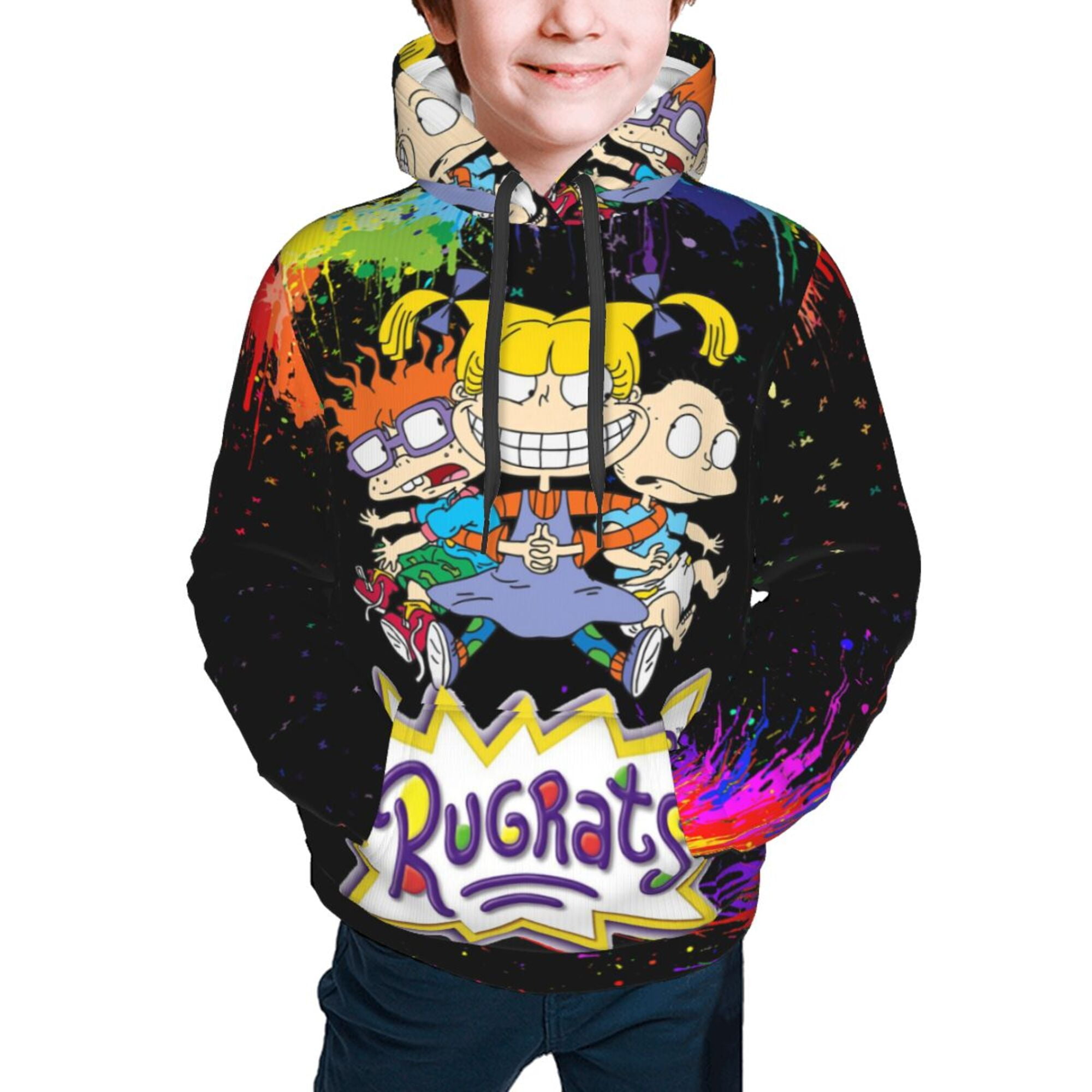 Rugrats Kids' Hoodie 3d Print Sweatshirt Soft Pullover Hooded With Big ...