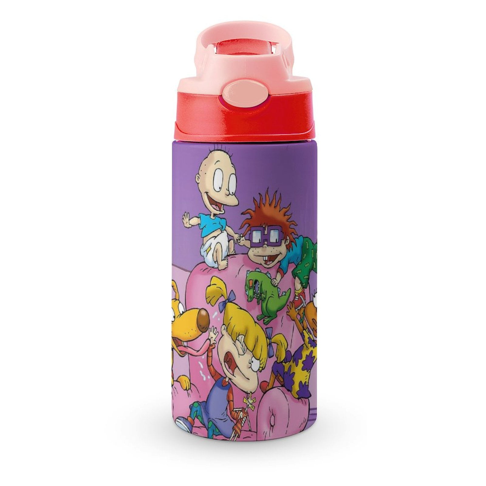 Rugrats Kids Straw Water Bottle, Stainless Steel Vacuum Insulated Water ...
