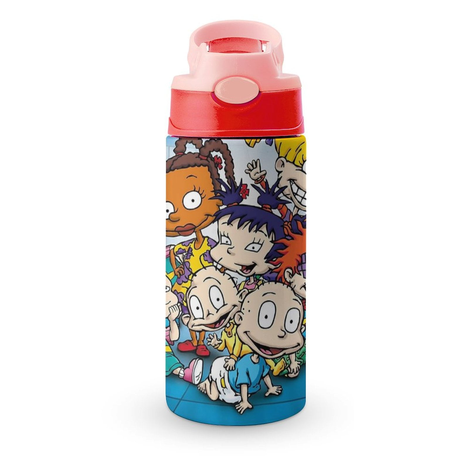 Rugrats Kids Straw Water Bottle, Stainless Steel Vacuum Insulated Water ...