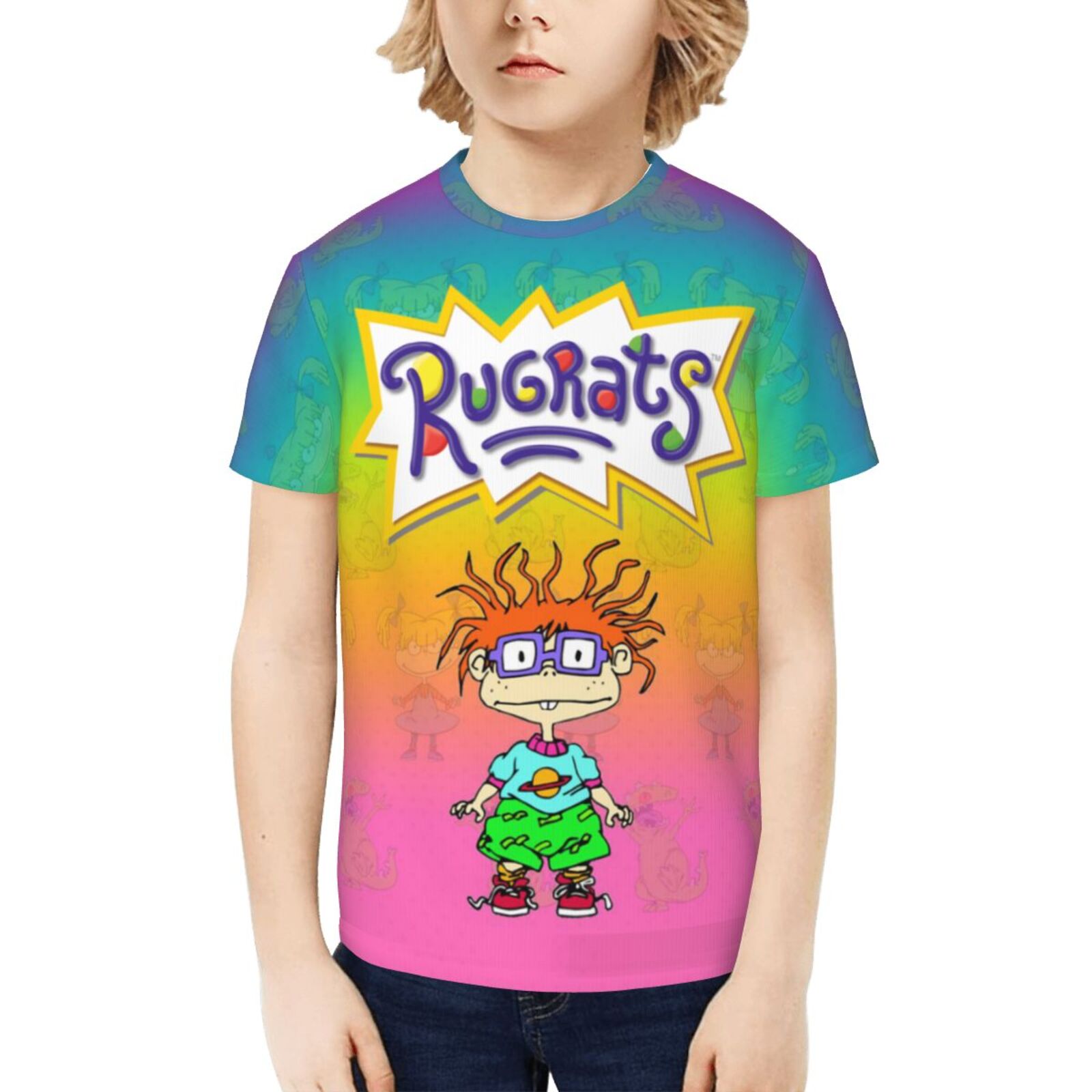 Rugrats Kids T-Shirt 3d Printed Graphic T-Shirts Boys And Girls Short ...