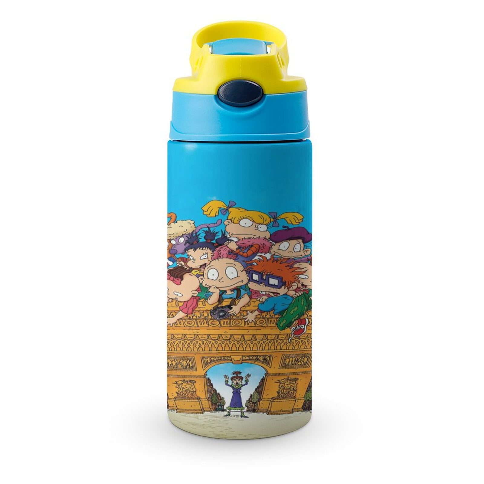 Rugrats Kids Water Bottle with Straw Lid Insulated Stainless Steel ...