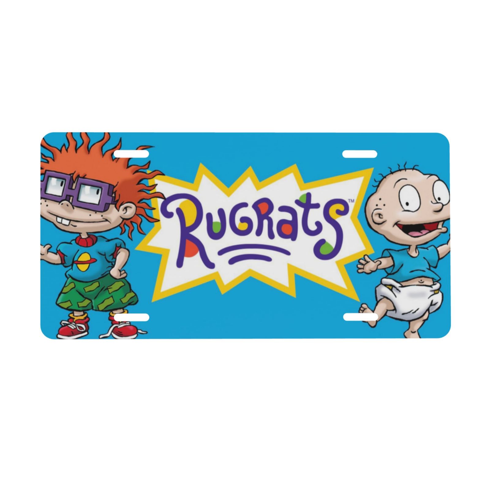 Rugrats License Plate Cover Vanity Tag Decorative Aluminum Style Car ...
