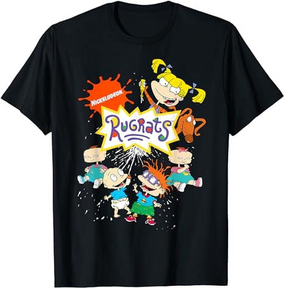 Rugrats Logo With Nick Logo And Rugrats Characters T-Shirt - Walmart.com