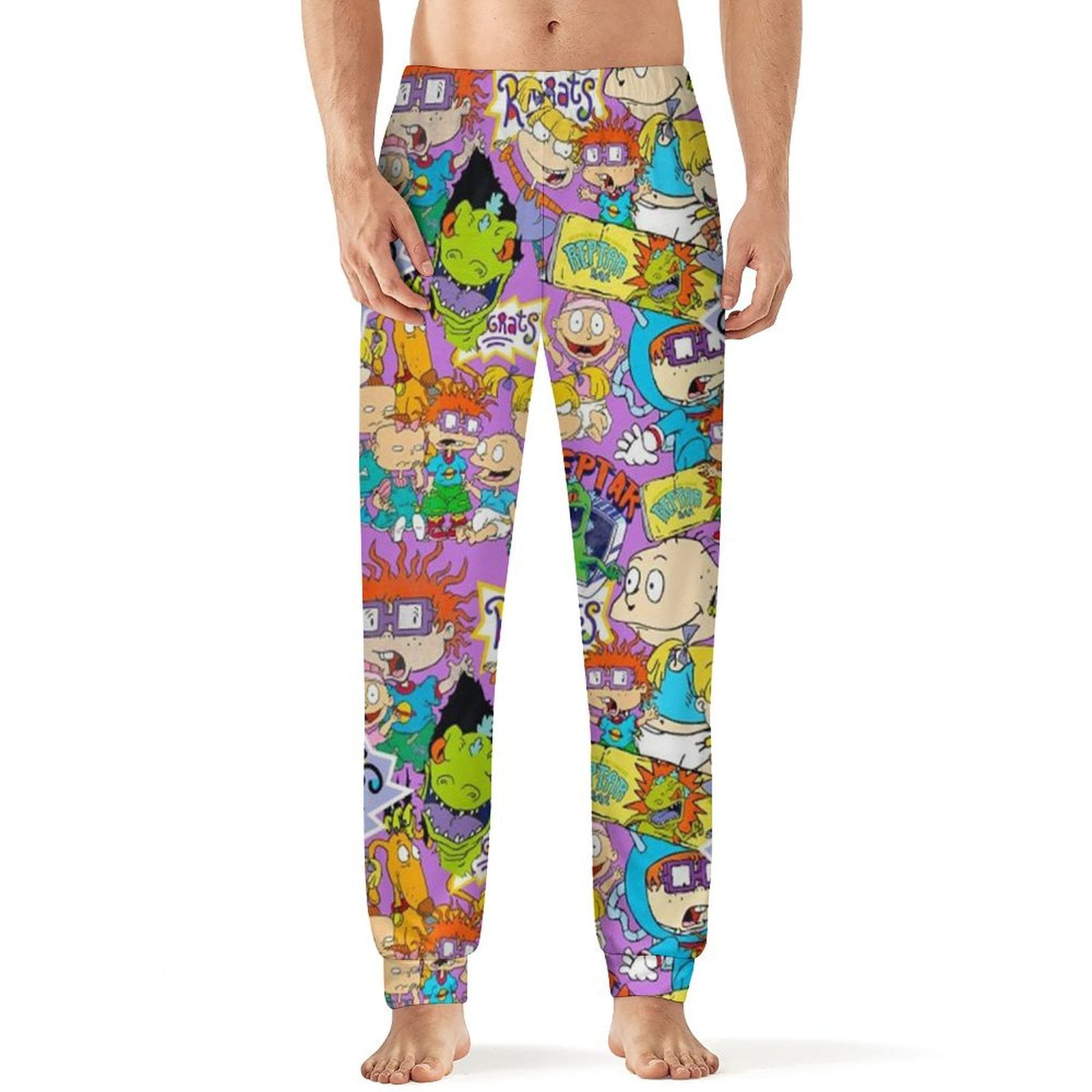 Rugrats Men's Sleeping Pants Soft Pajama Lounge Pants Casual Sleep ...