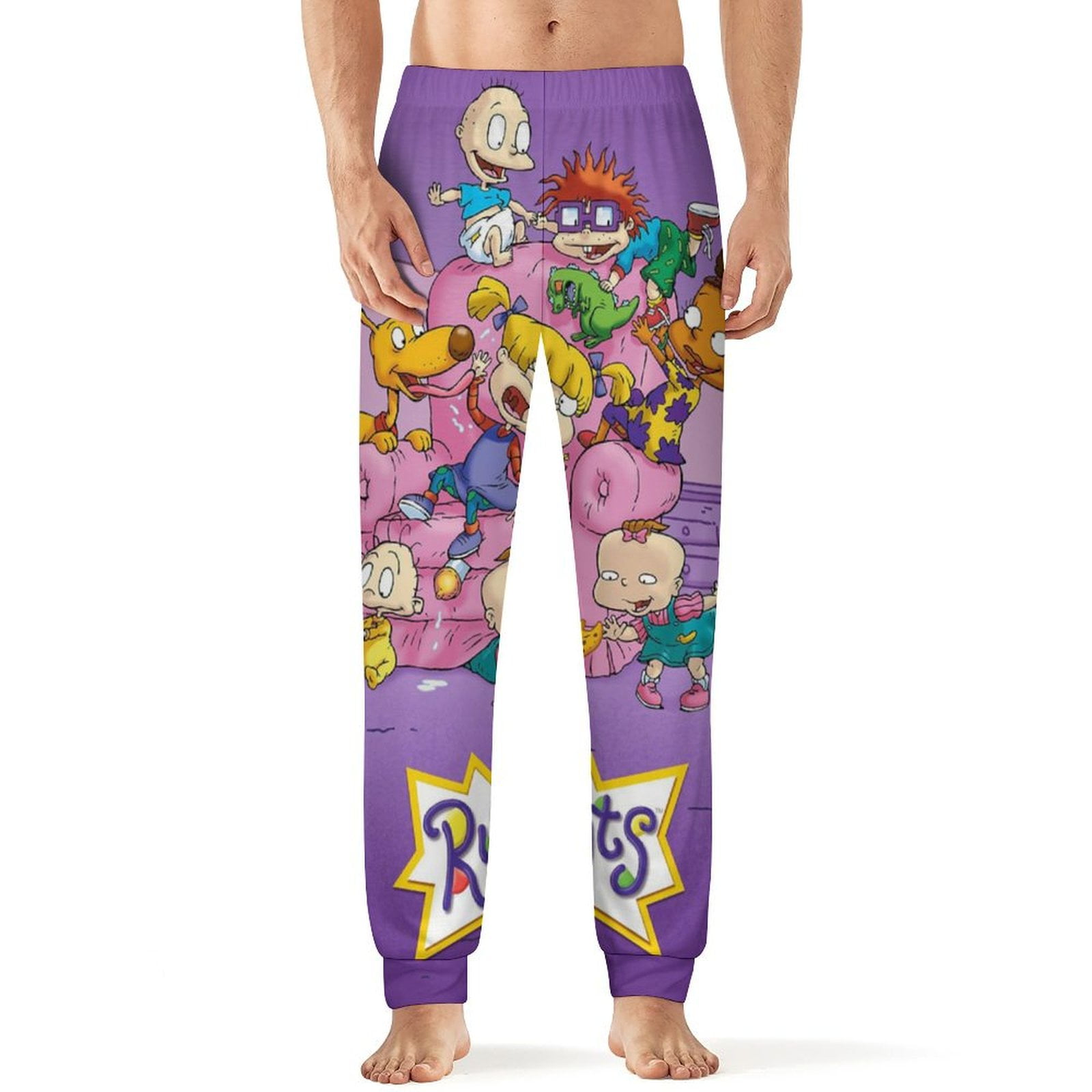 Rugrats Men's Sleeping Pants Soft Pajama Lounge Pants Casual Sleep ...