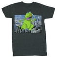 Rugrats Mens T-Shirt - Reptar Rampaging Through A Realistic City Image ...