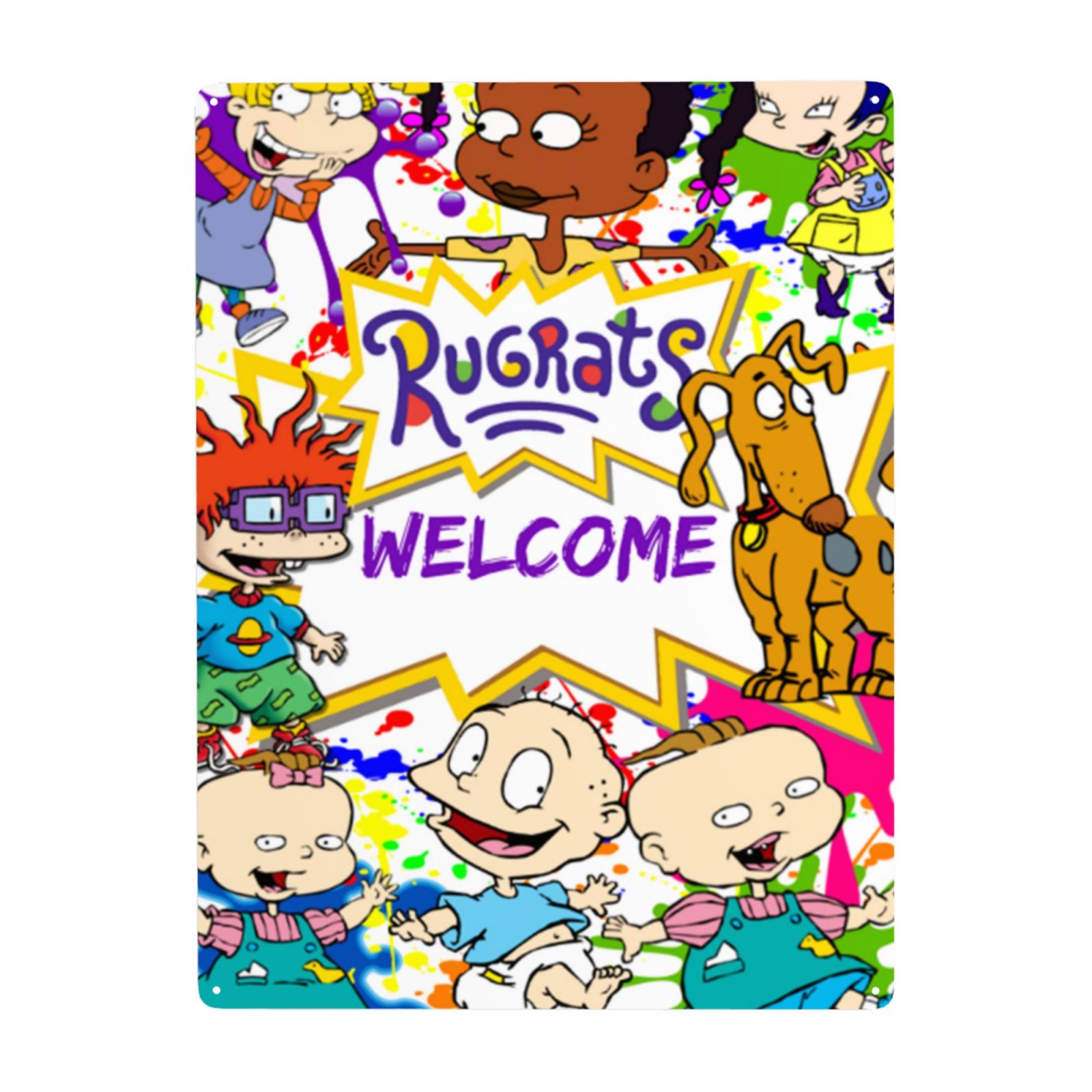Rugrats Metal Sign Decor 30x40cm Wall Art Sign for Home, Living Room ...