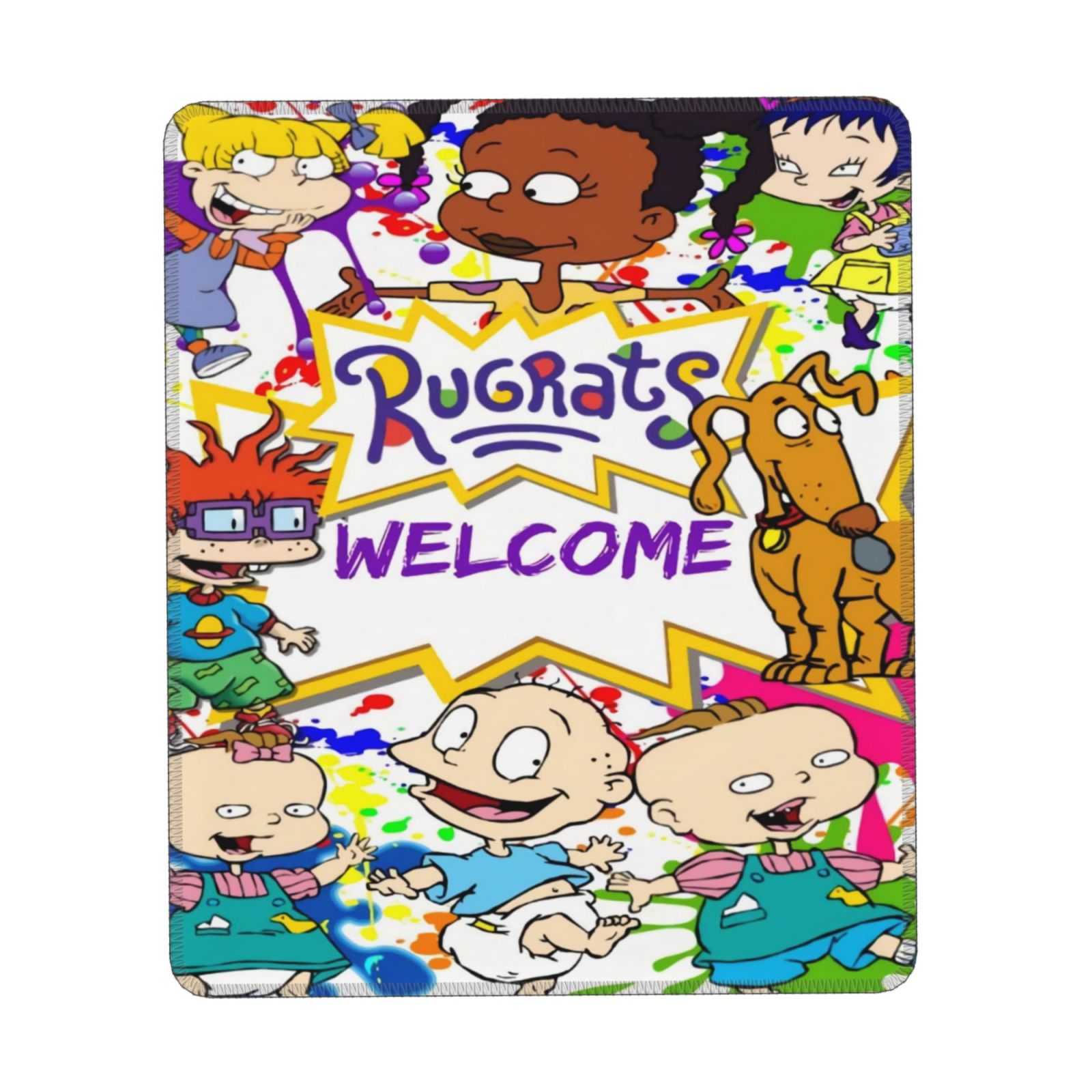 Rugrats Mouse Pad Personalized Gaming Mouse Mat With Stitched Edge Non ...