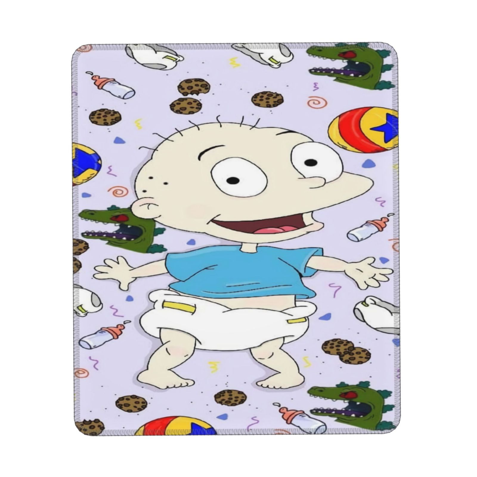 Rugrats Mouse Pad Personalized Gaming Mouse Mat With Stitched Edge Non ...