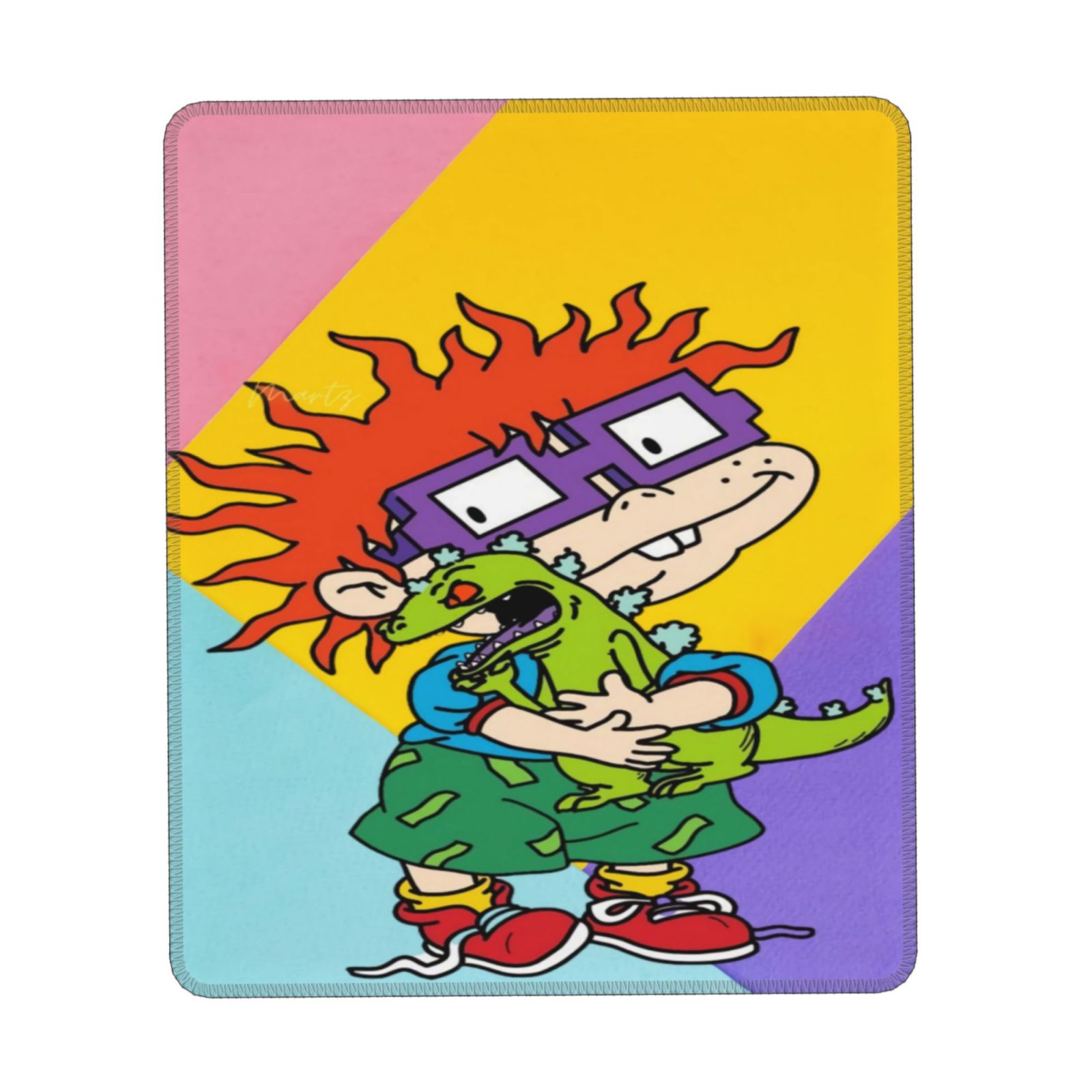 Rugrats Mouse Pad Personalized Gaming Mouse Mat With Stitched Edge Non ...