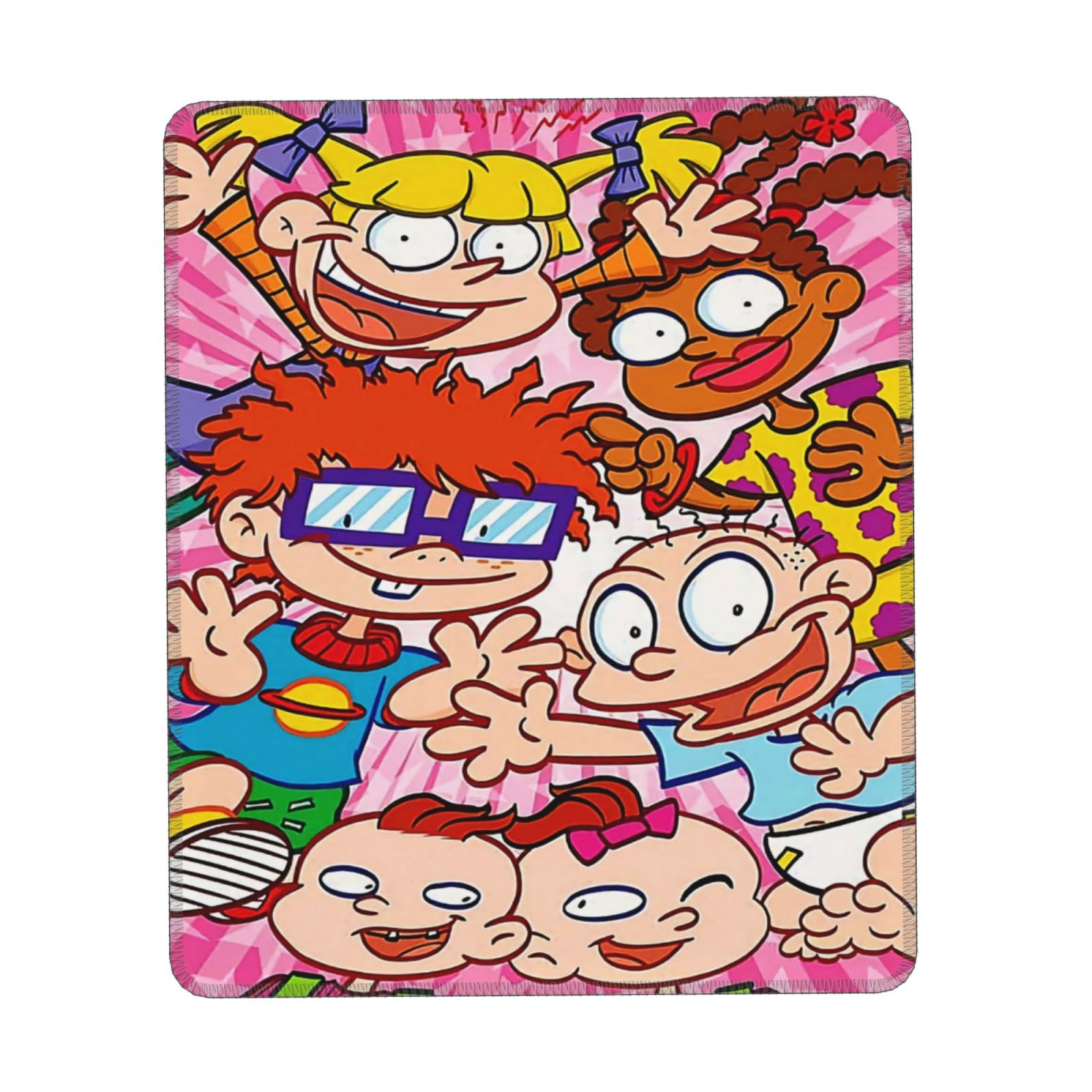 Rugrats Mouse Pad Personalized Gaming Mouse Mat With Stitched Edge Non ...