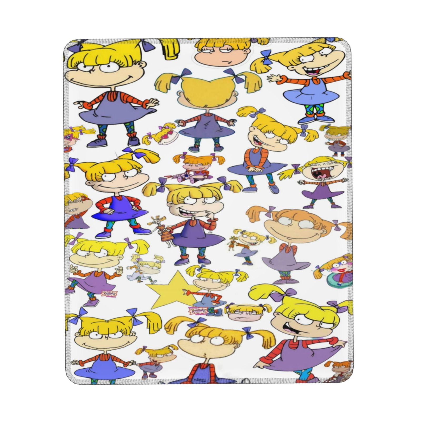 Rugrats Mouse Pad Personalized Gaming Mouse Mat With Stitched Edge Non ...