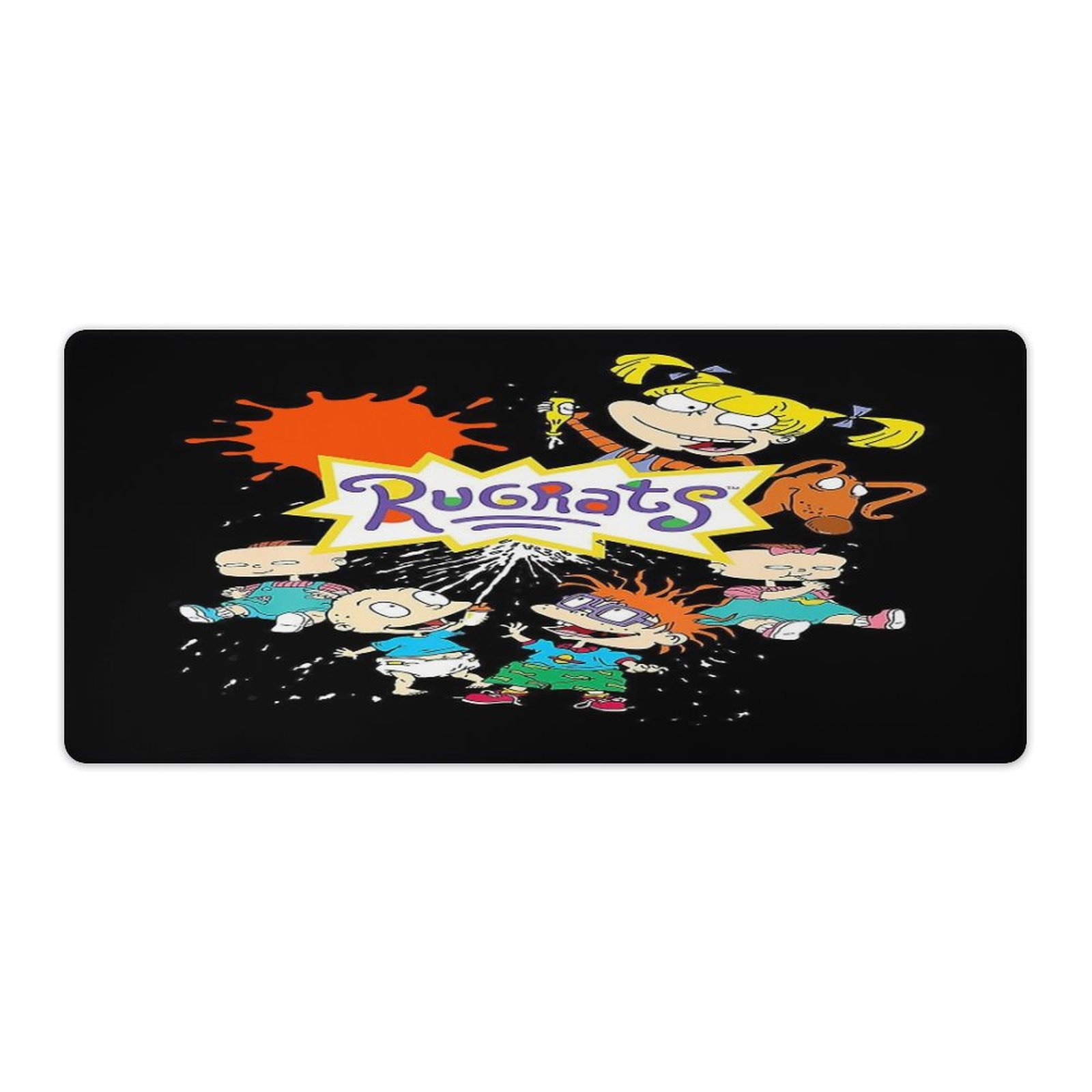 Rugrats Mouse Pad with Stitched Edge Desk Mat Keyboard Pad for Laptop ...