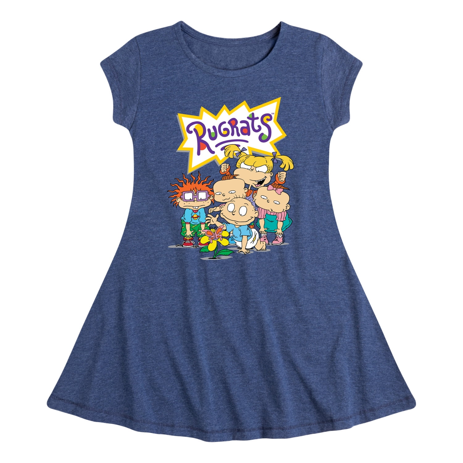 Rugrats - Natural Wonder - Toddler & Youth Girls Fit & Flare Dress ...
