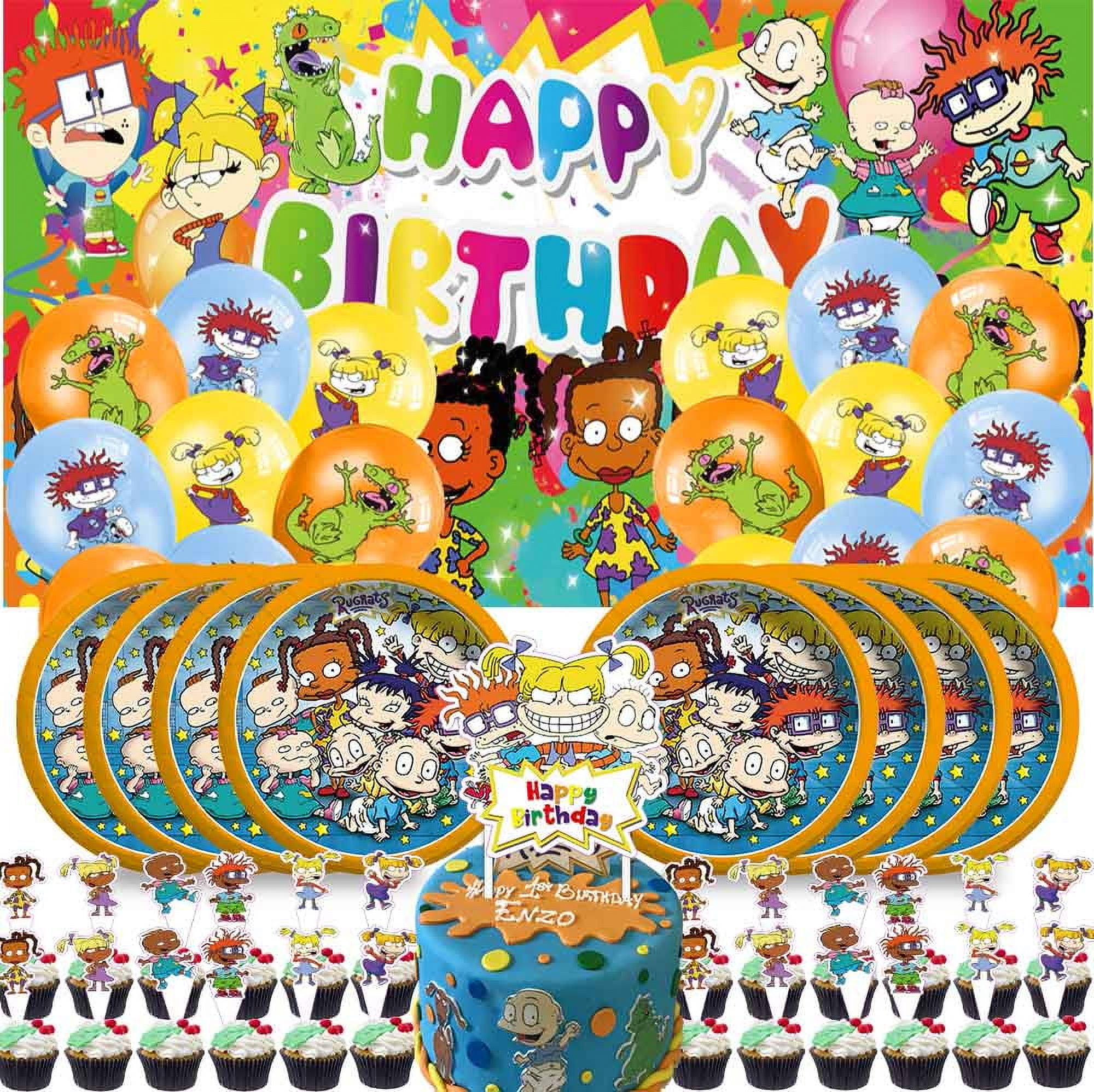 Rugrats Party Supplies Plates Decorations Birthday Cake Topper Banner ...