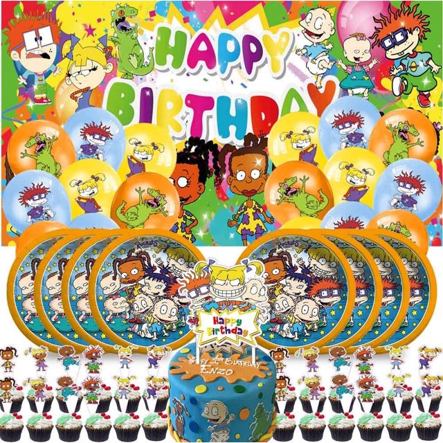 Rugrats Party Supplies Plates Decorations Birthday Cake Topper Banner ...