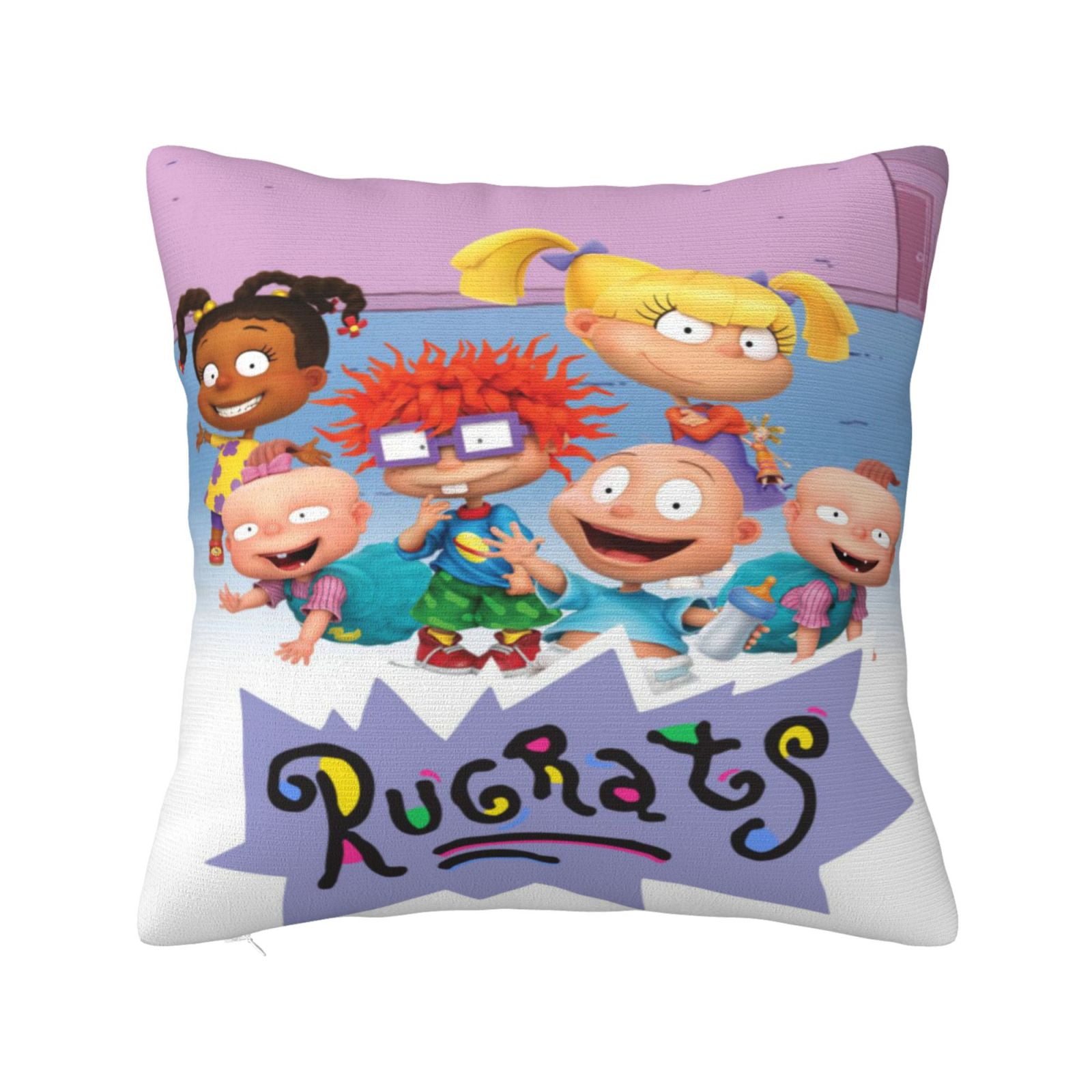 Rugrats Pillowcase Kids Soft Cartoon Throw Pillow Covers for Bedroom or ...