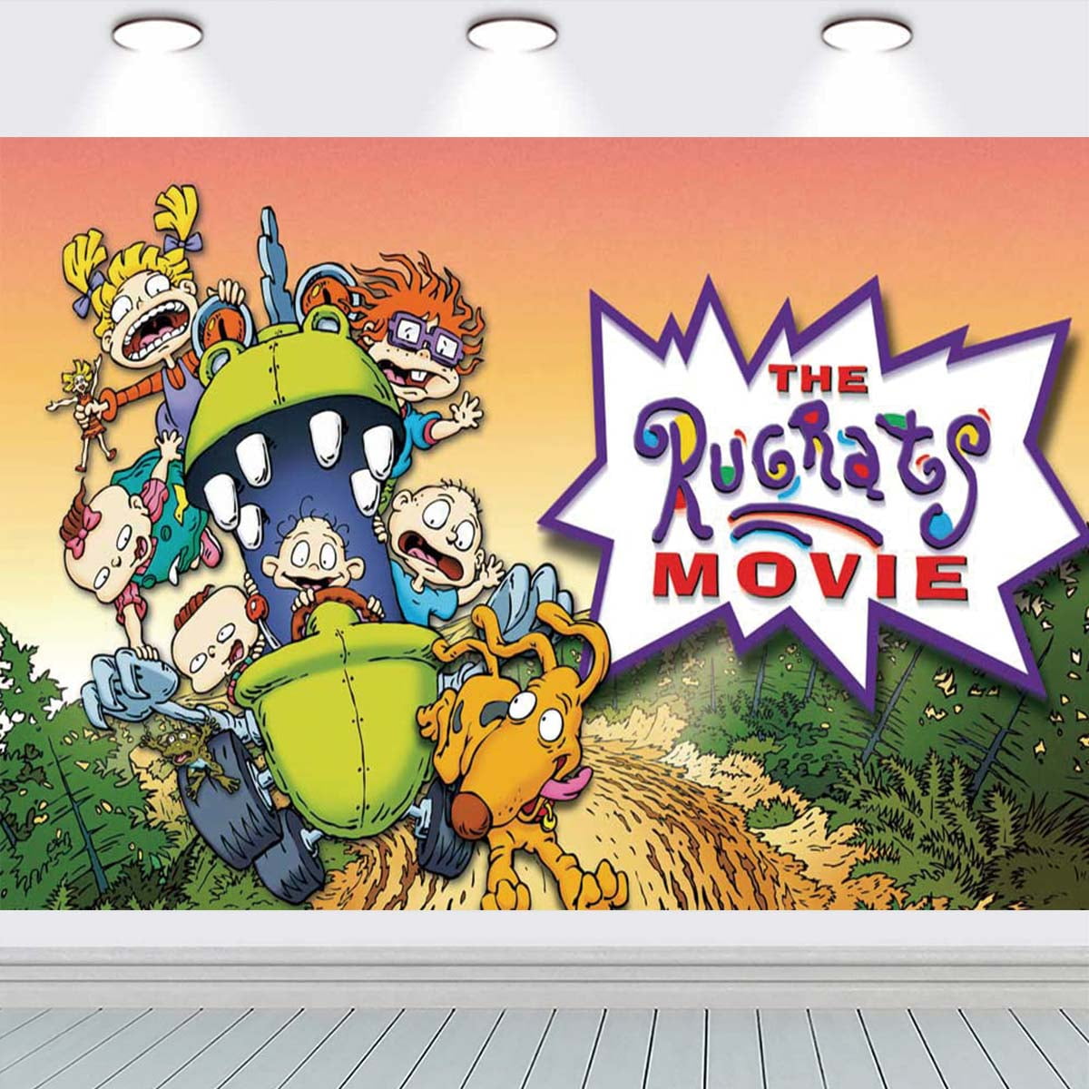 Rugrats Post school Wall Decor Birthday Banner Backdrop Background ...