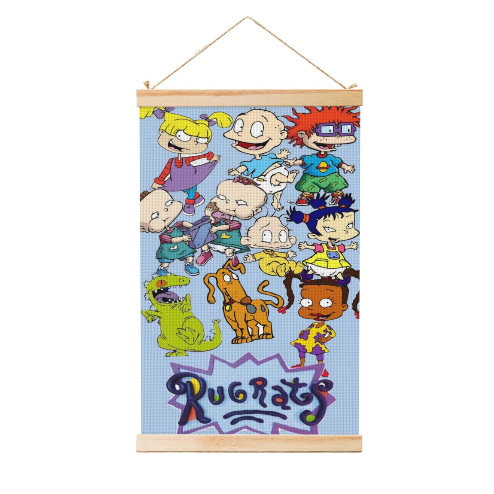 Rugrats Poster Aesthetic Canvas Wooden Shaft Wall Art Hanging Hanger ...