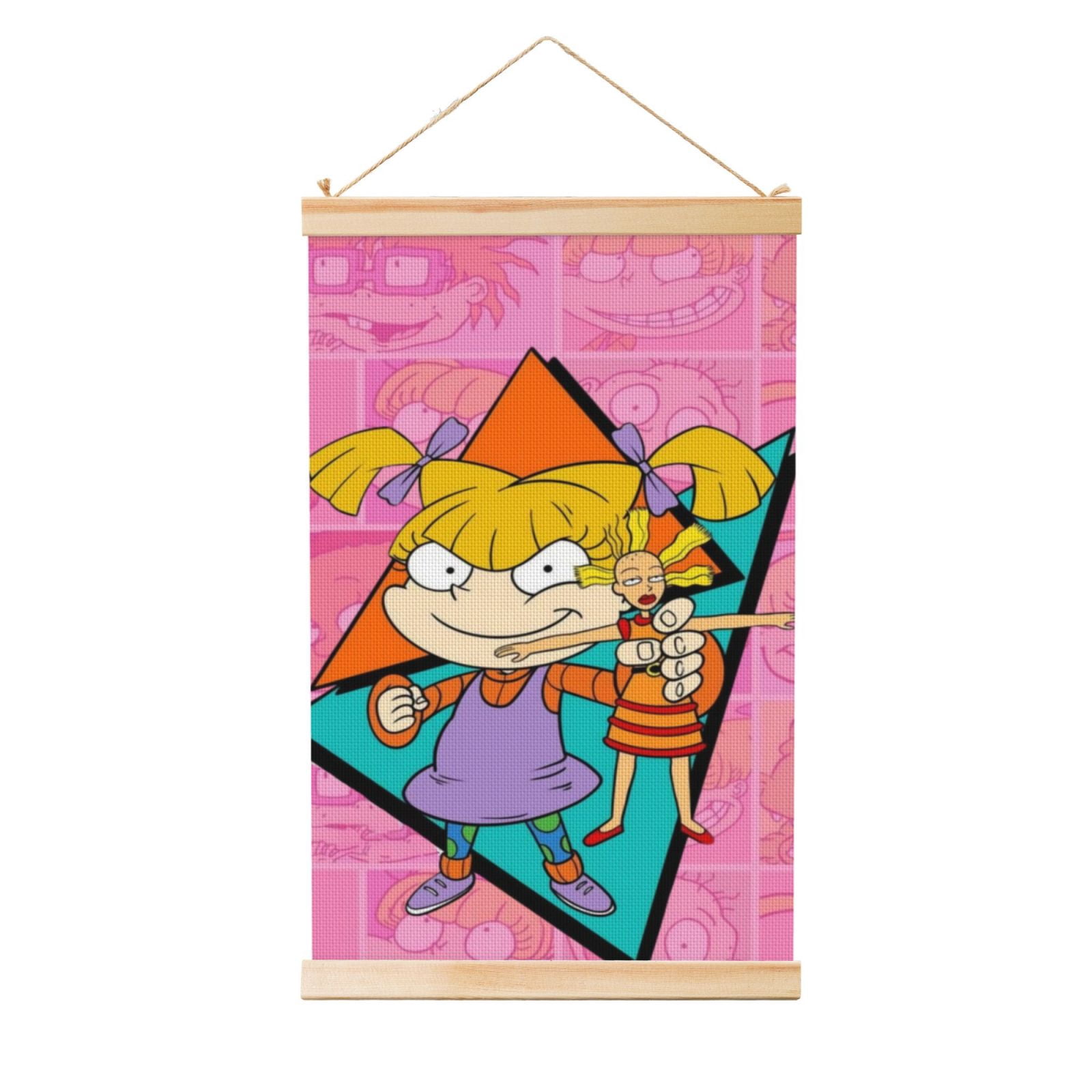 Rugrats Poster Aesthetic Canvas Wooden Shaft Wall Art Hanging Hanger ...