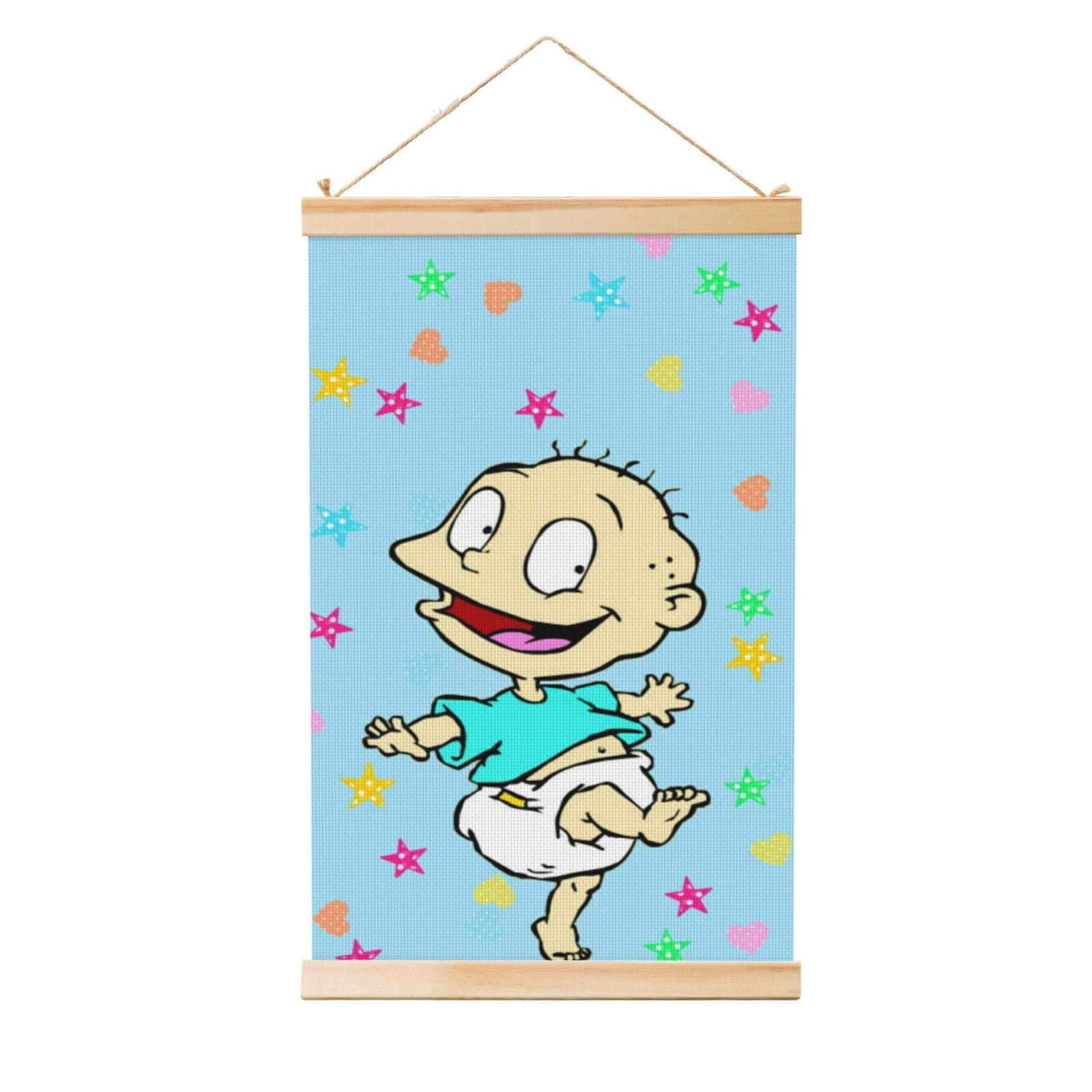 Rugrats Poster Aesthetic Canvas Wooden Shaft Wall Art Hanging Hanger ...
