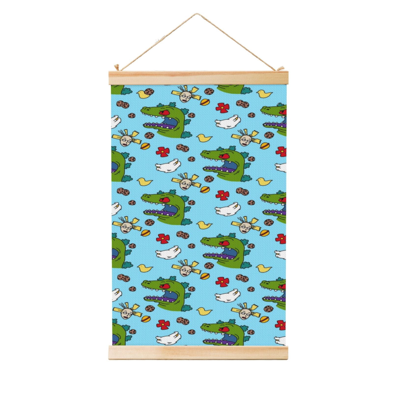 Rugrats Poster Aesthetic Canvas Wooden Shaft Wall Art Hanging Hanger ...