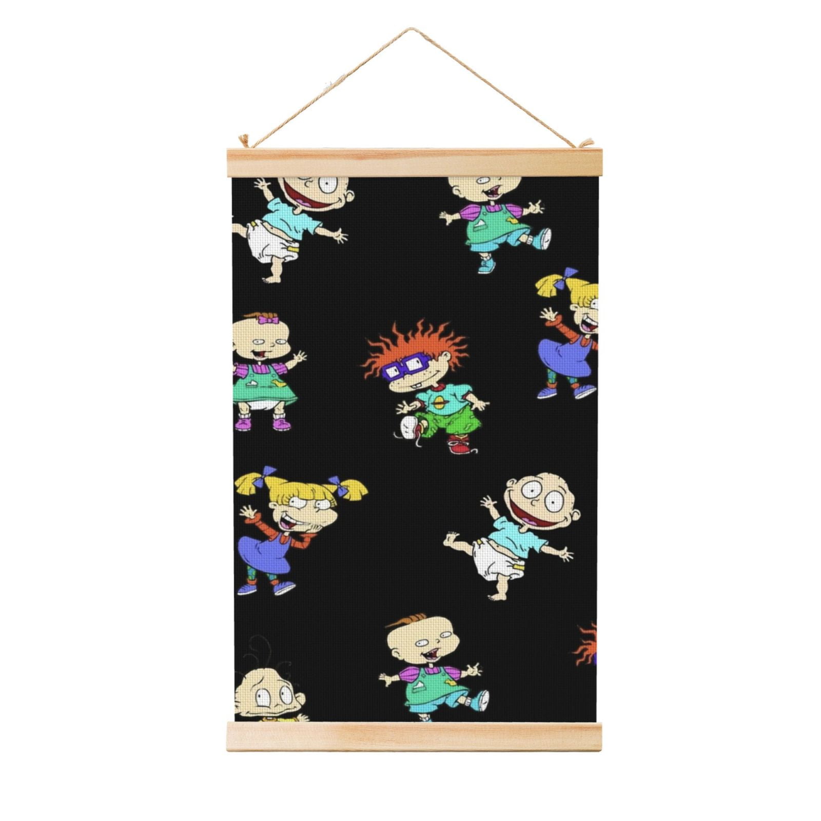 Rugrats Poster Aesthetic Canvas Wooden Shaft Wall Art Hanging Hanger ...