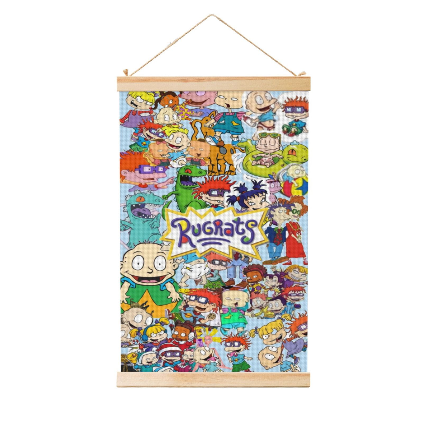 Rugrats Poster Aesthetic Canvas Wooden Shaft Wall Art Hanging Hanger ...
