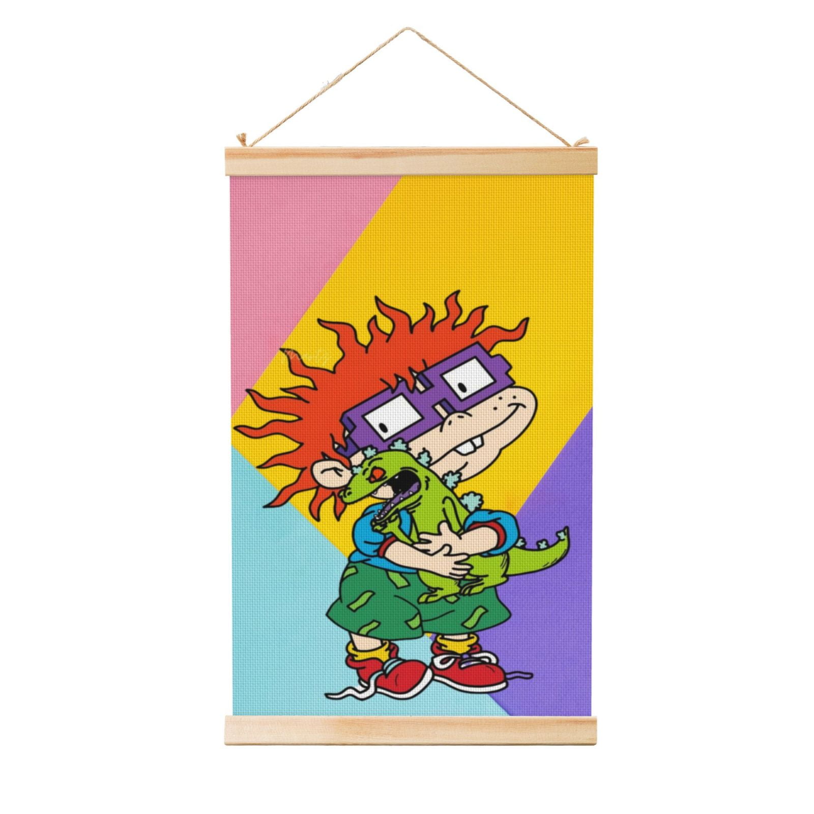 Rugrats Poster Aesthetic Canvas Wooden Shaft Wall Art Hanging Hanger ...