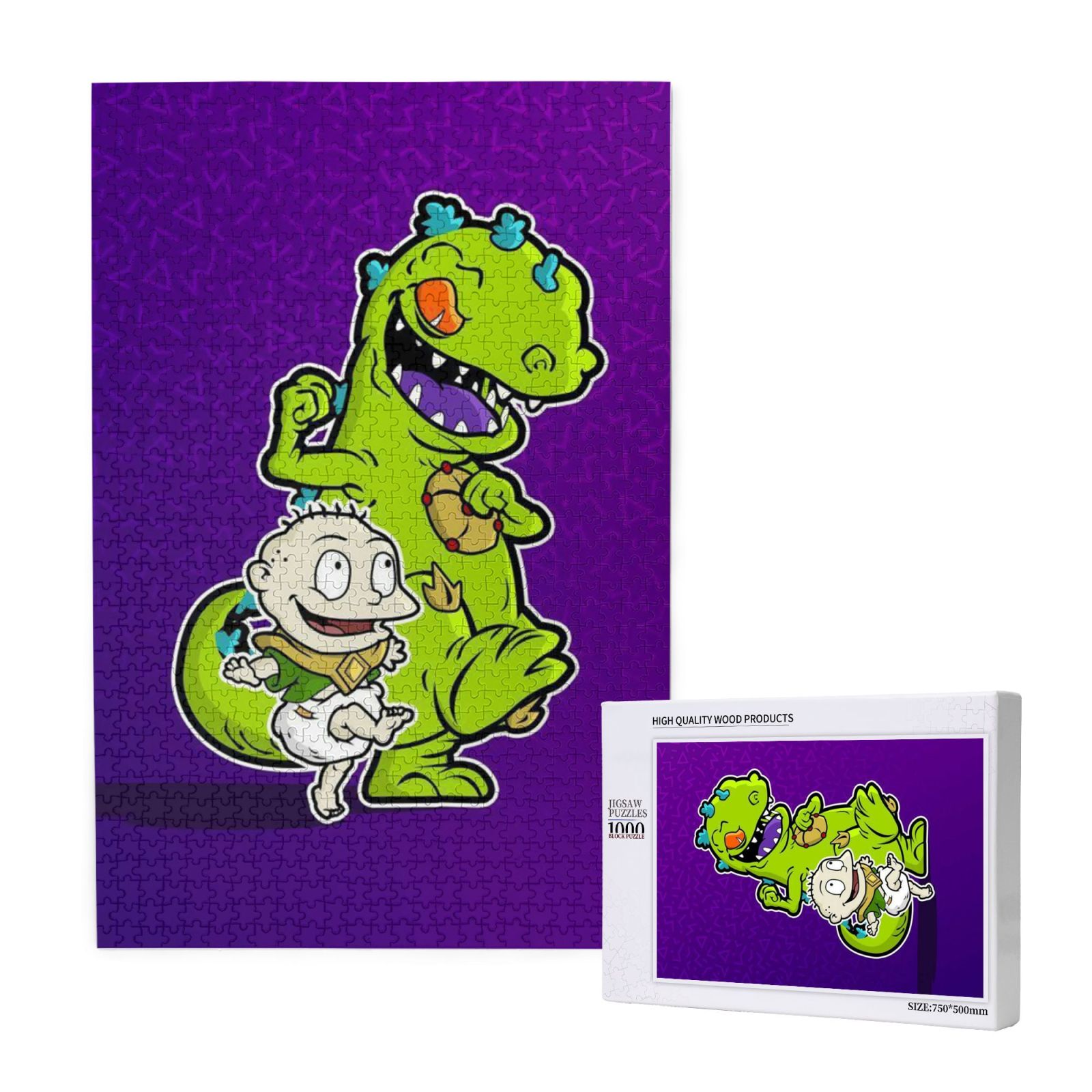 Rugrats Puzzle 1000 Pieces Wooden Jigsaw Puzzle For Adult Teens Kids ...