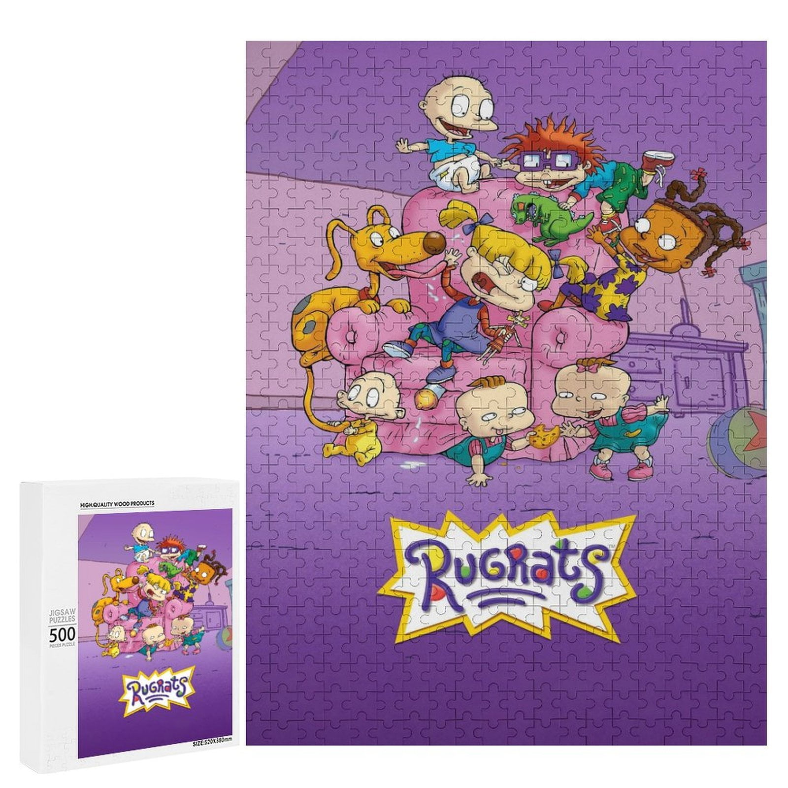 Rugrats Puzzle - 500 PCS Jigsaw Puzzle - Walmart.com