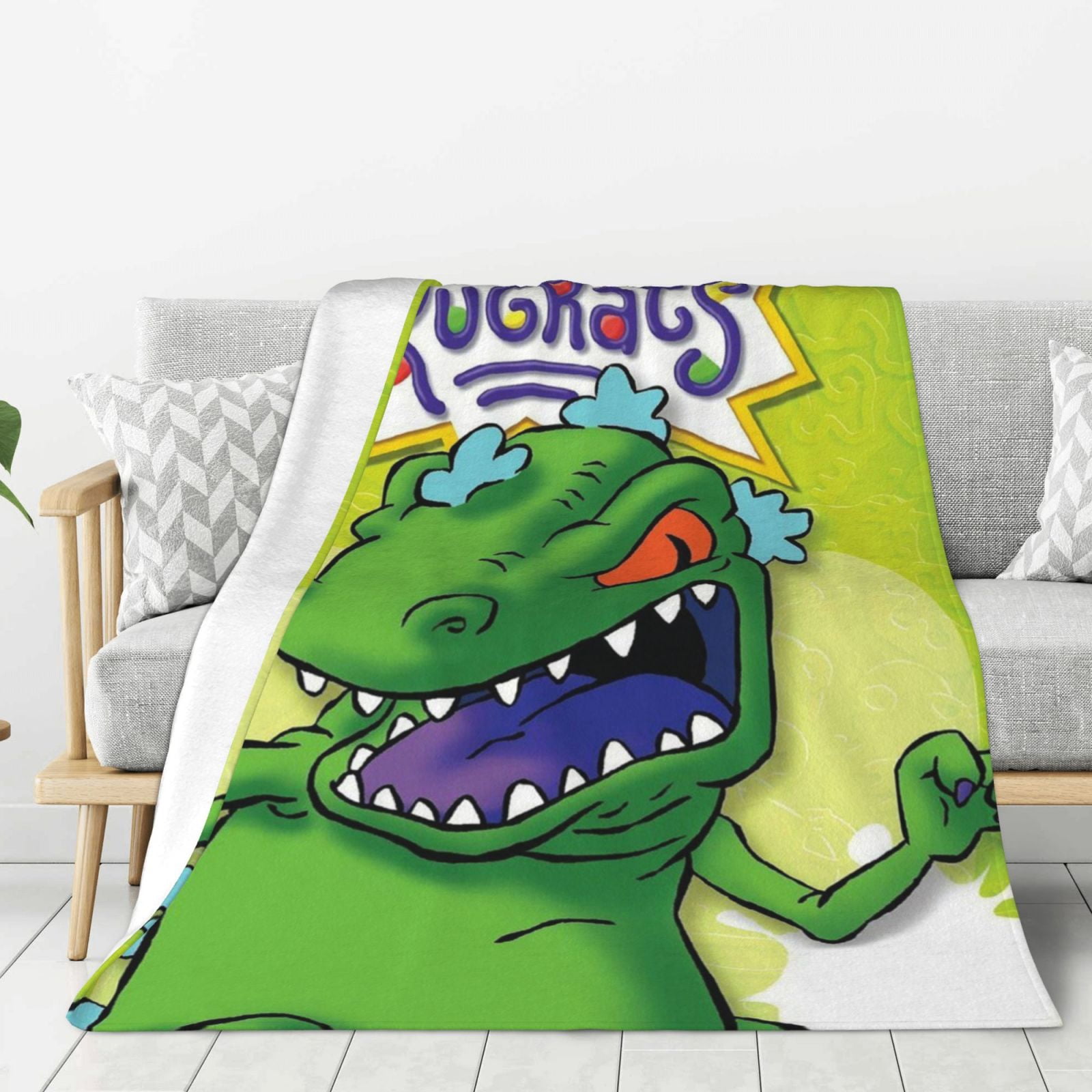 Rugrats Reptar Blanket Cozy Soft Fleece Flannel Bed Blanket All Season ...