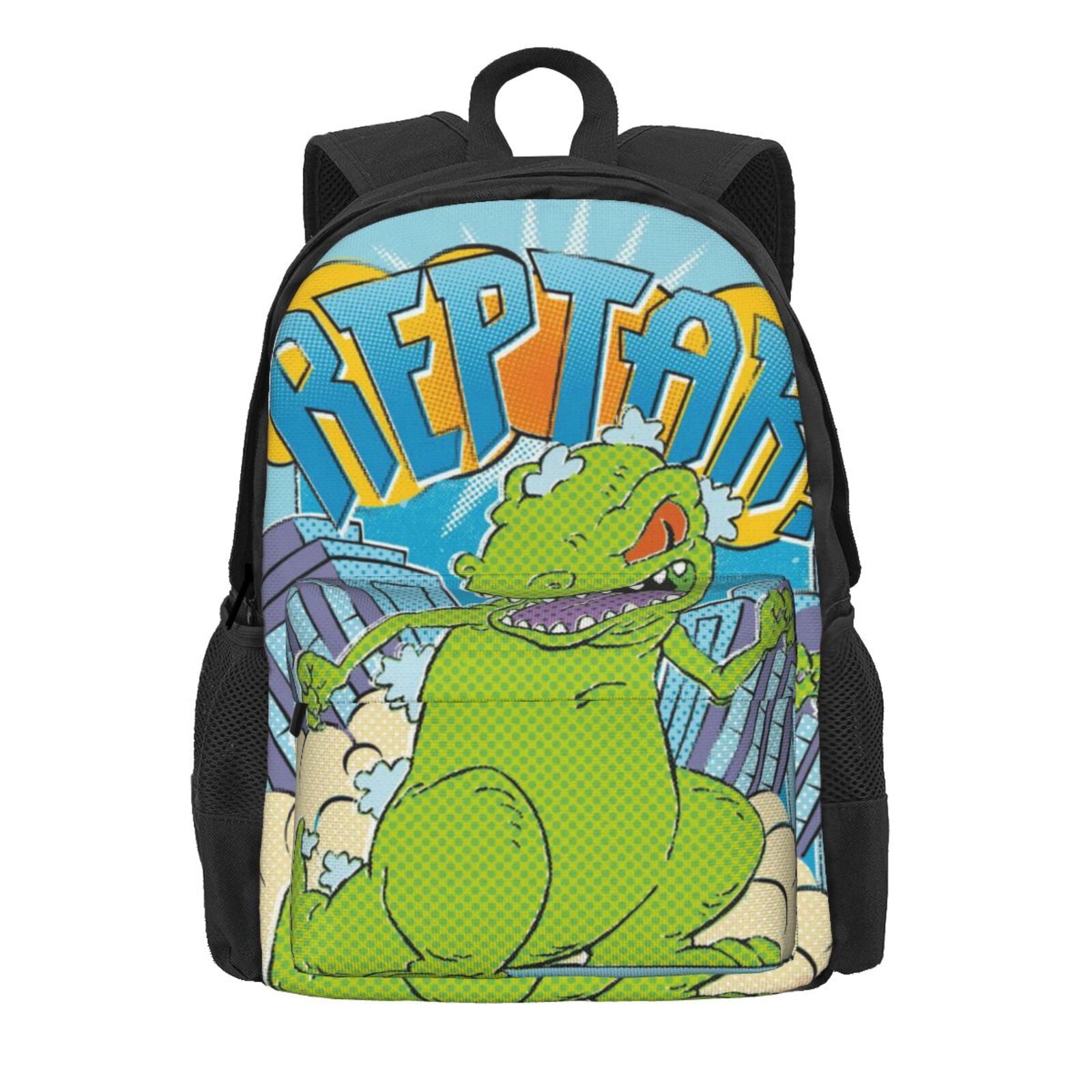 Rugrats Reptar Cartoon Backpack Adjustable Daypack Large Capacity ...